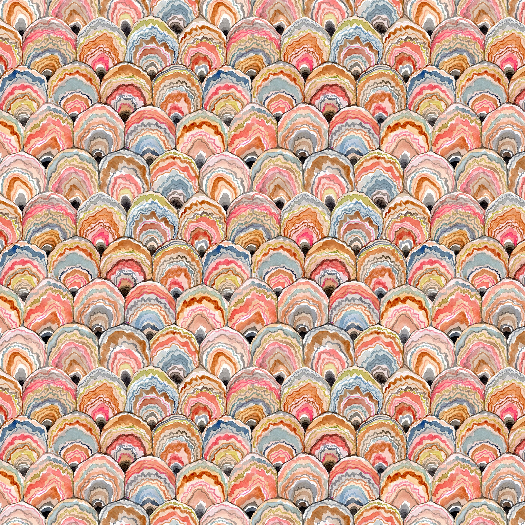 Oyster Fabric in Forest - Betsy Olmsted